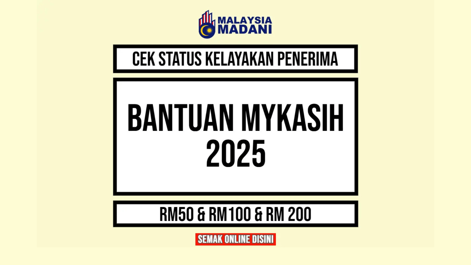 MyKasih 2025: Semak Status Kelayakan Online